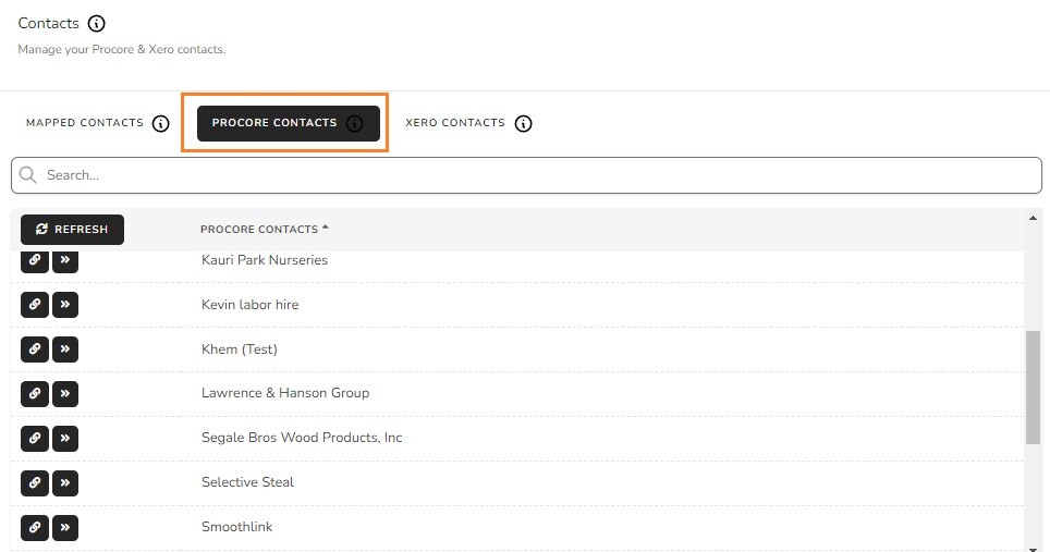 Mapping - Contacts