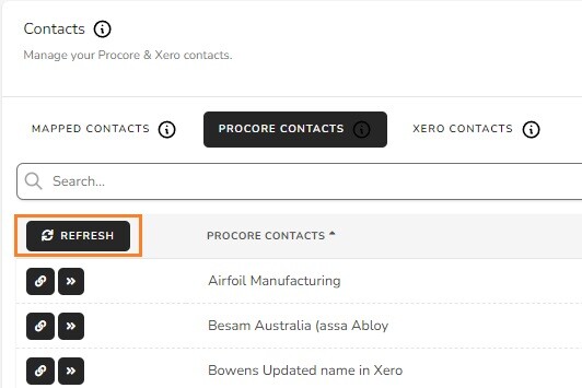 Mapping - Contacts