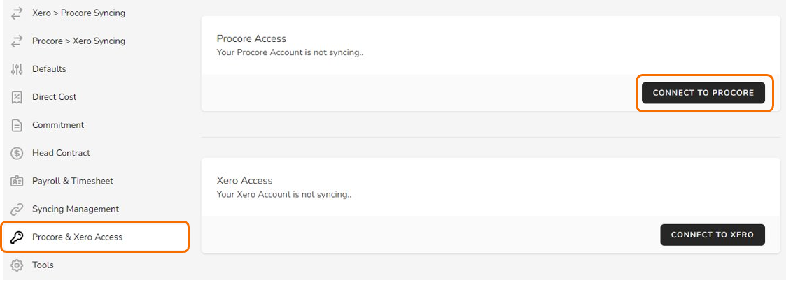 Connecting Procore to Smoothx (Xero Integration)
